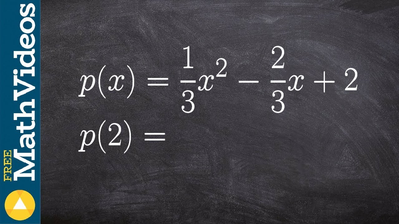 Learn how to evaluate a polynomial with fractions | Maths Learn how to evaluate a polynomial with fractions | Maths